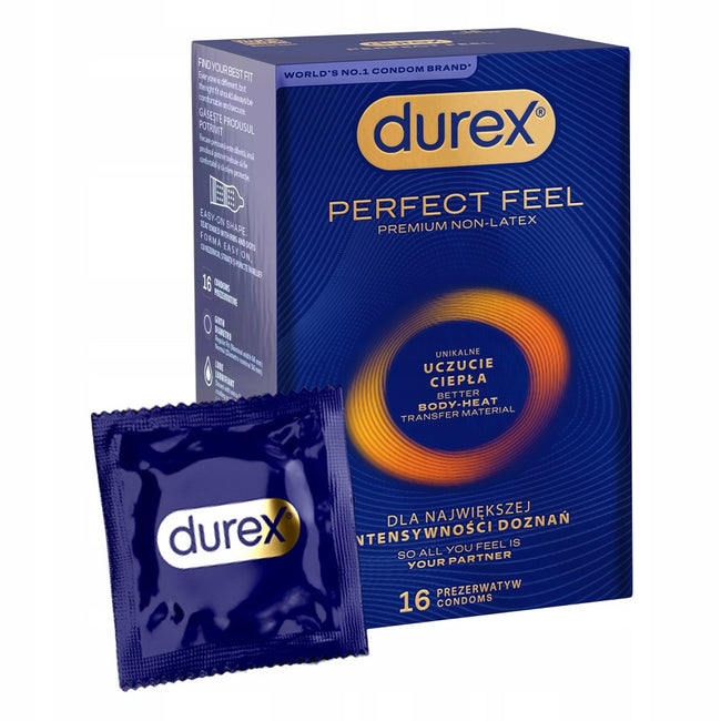 Durex Perfect Feel prezerwatywy unikalne uczucie ciepła 16szt – cena ...
