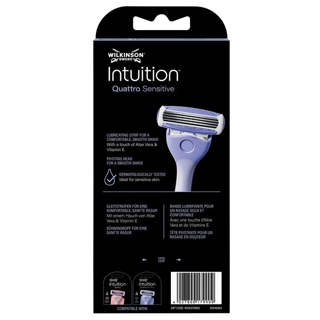 Wilkinson Intuition Quattro Sensitive maszynka do golenia z 4 ostrzami ...