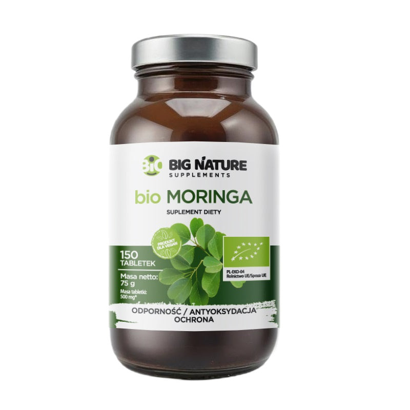 Big Nature Bio Moringa suplement diety 150 tabletek – cena: 29,83 zł ...