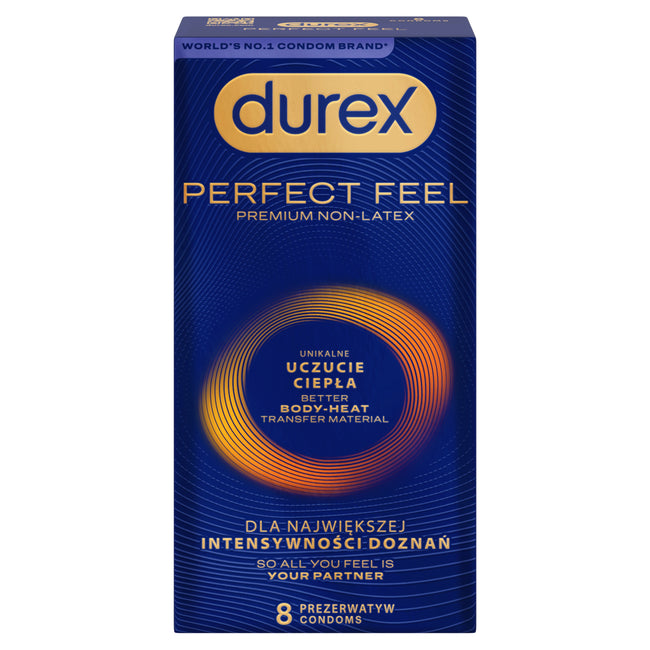 Durex Perfect Feel prezerwatywy unikalne uczucie ciepła 8szt – cena: 51 ...