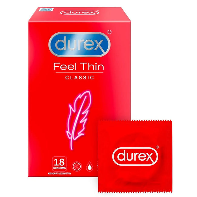 Durex Feel Thin Classic cienkie prezerwatywy lateksowe 18szt – cena: 46 ...