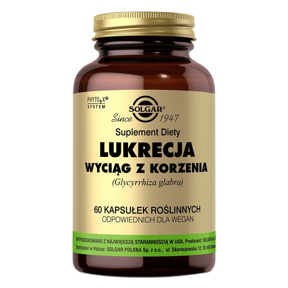 Solgar Lukrecja suplement diety 60 kapsułek – cena: 73,00 zł – Sklep ...