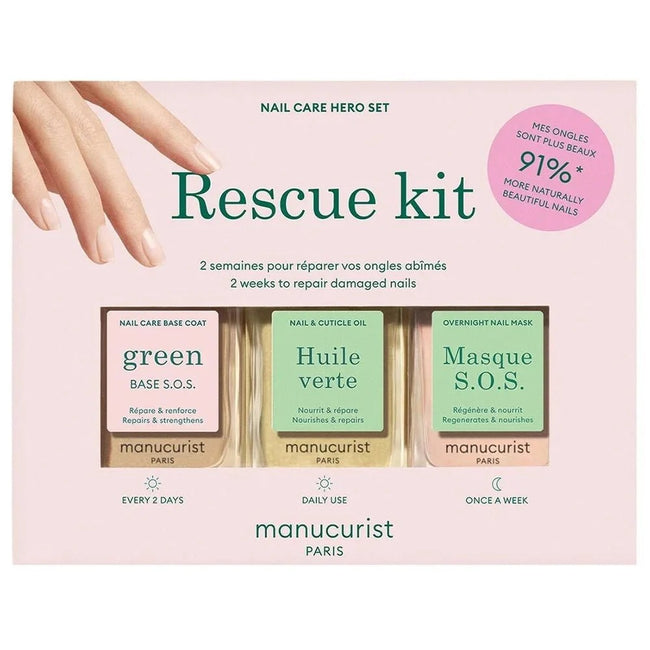 Manucurist Rescue Kit zestaw do pielęgnacji paznokci 3x15ml – cena: 156 ...